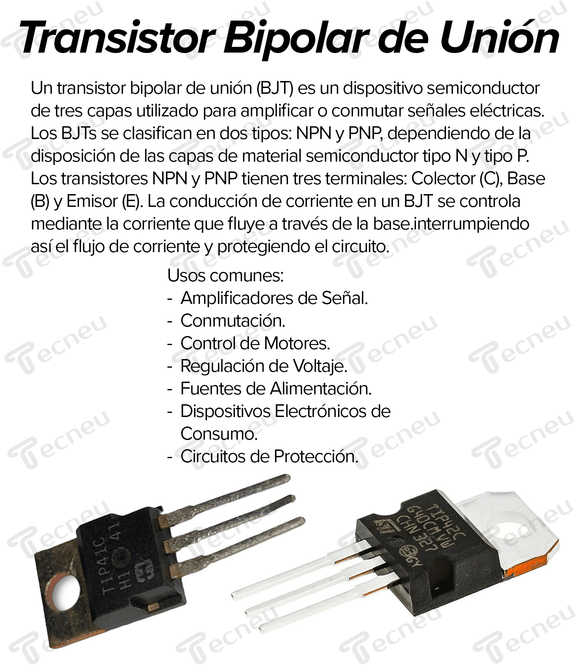 2N2222 Transistor BJT NPN 40V TO-92 - Tecneu
