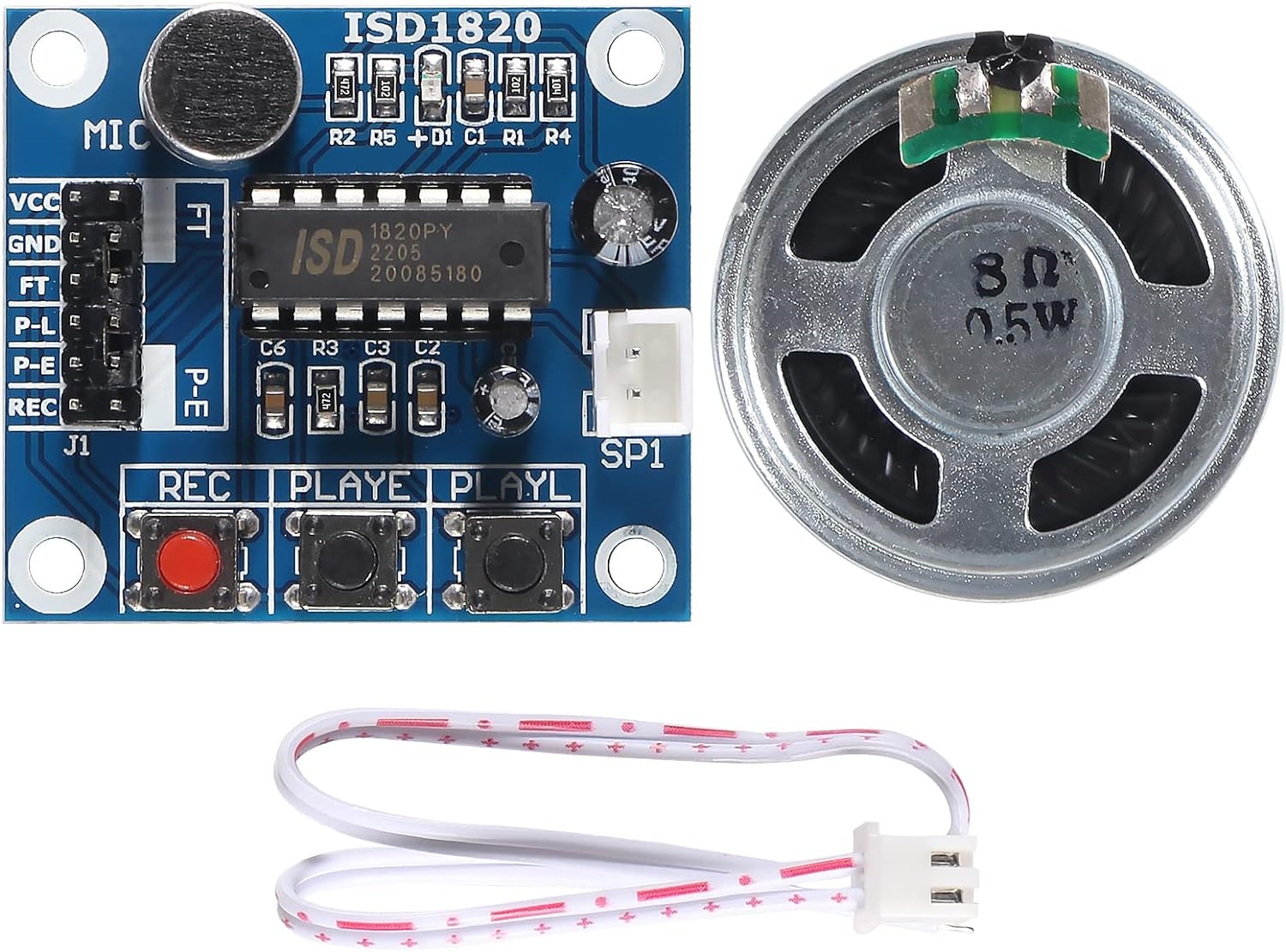 Modulo De Grabación Y Reproducción De Voz Isd1820 - Tecneu