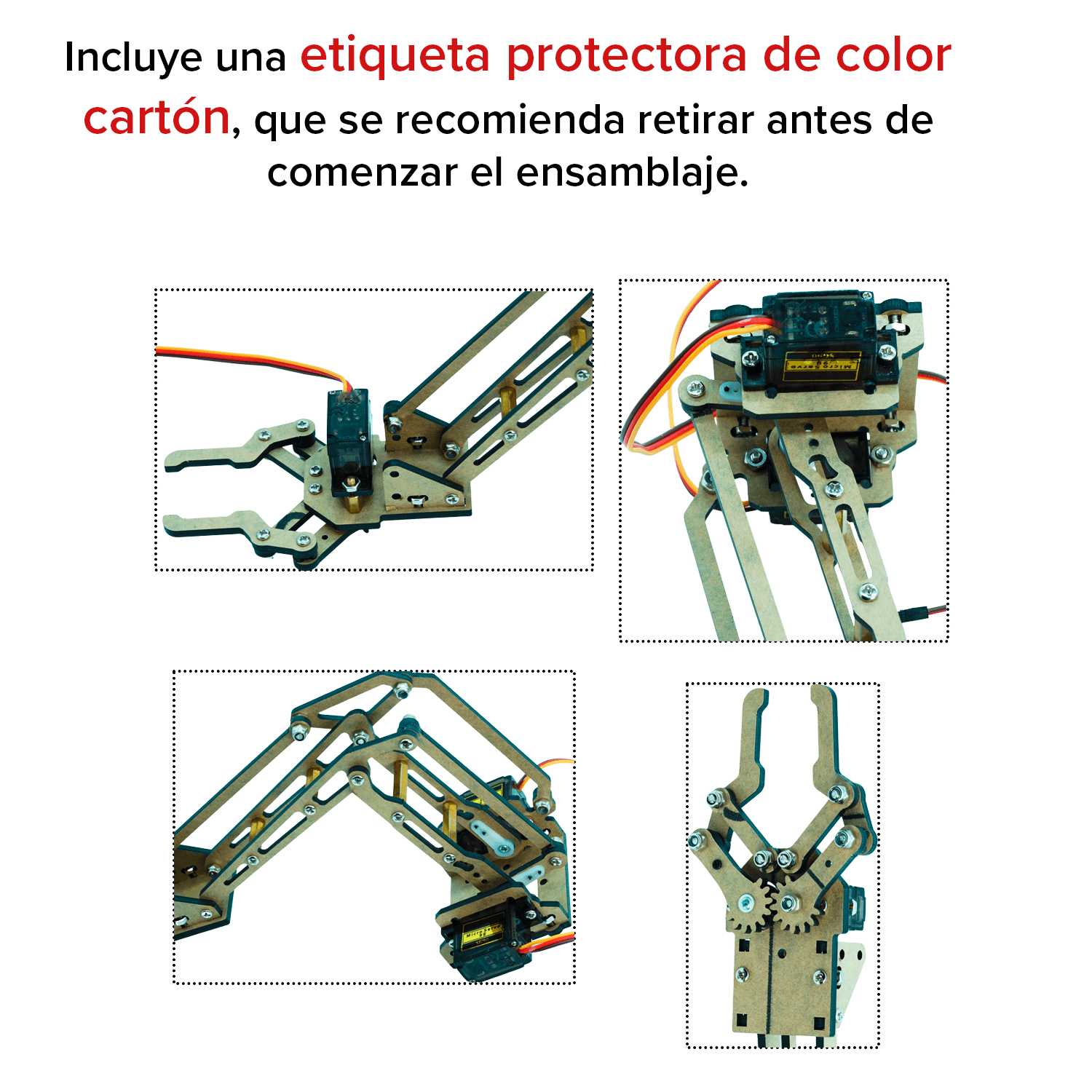 Carro Robot Omnidireccional Con Brazo y Llantas De Repuesto N20 - Tecneu