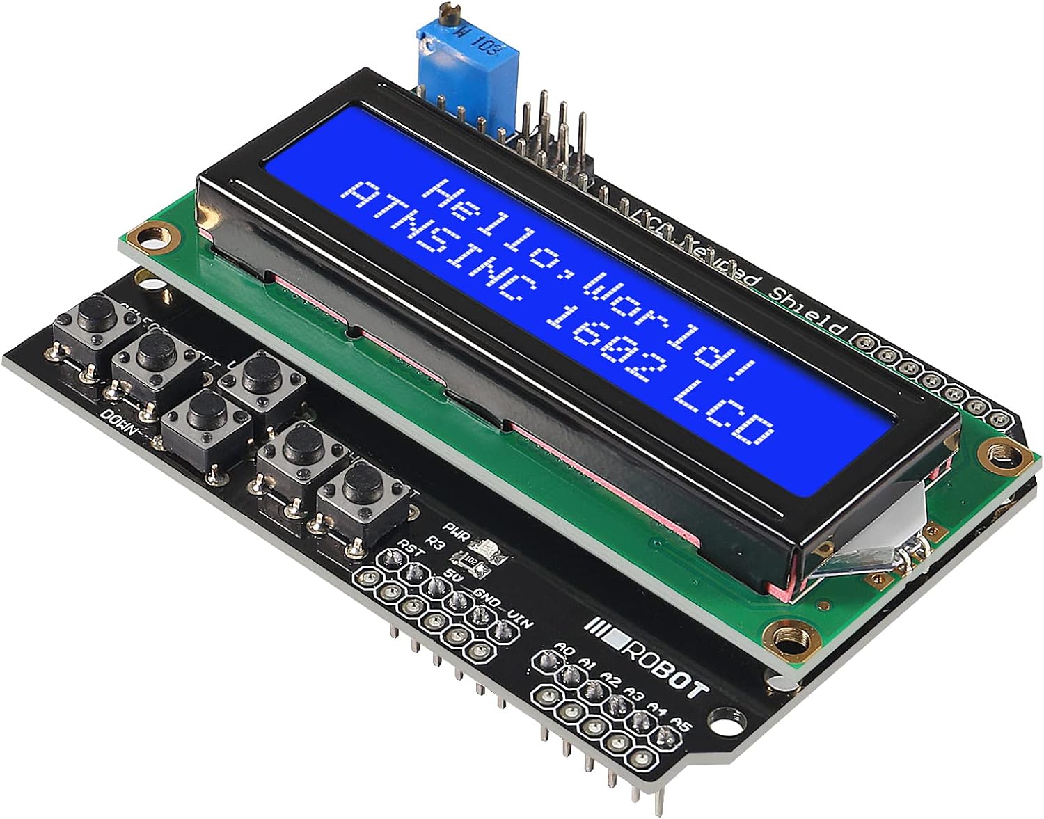 Display Lcd 16x2 Shield Keypad Con Teclado Azul - Tecneu