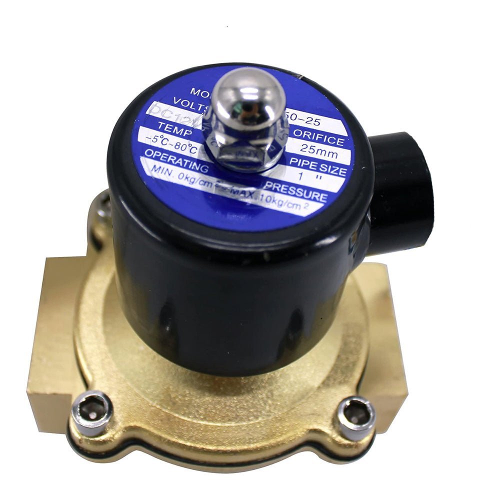 Electroválvula Solenoide Metalica 1 Pulgada 12v Gas Agua Aire - Tecneu