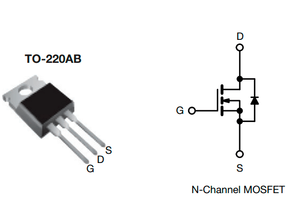 IRF740 Transistor MOSFET Canal N 400V 10A TO-220-3 - Tecneu