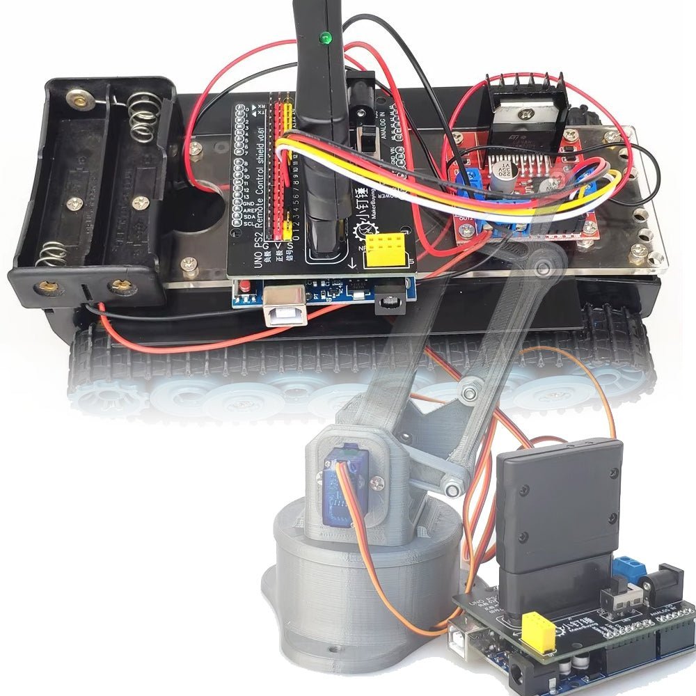 Kit Arduino UNO SMD + Shield Control Remoto PS2 + Mando Emisor y ...