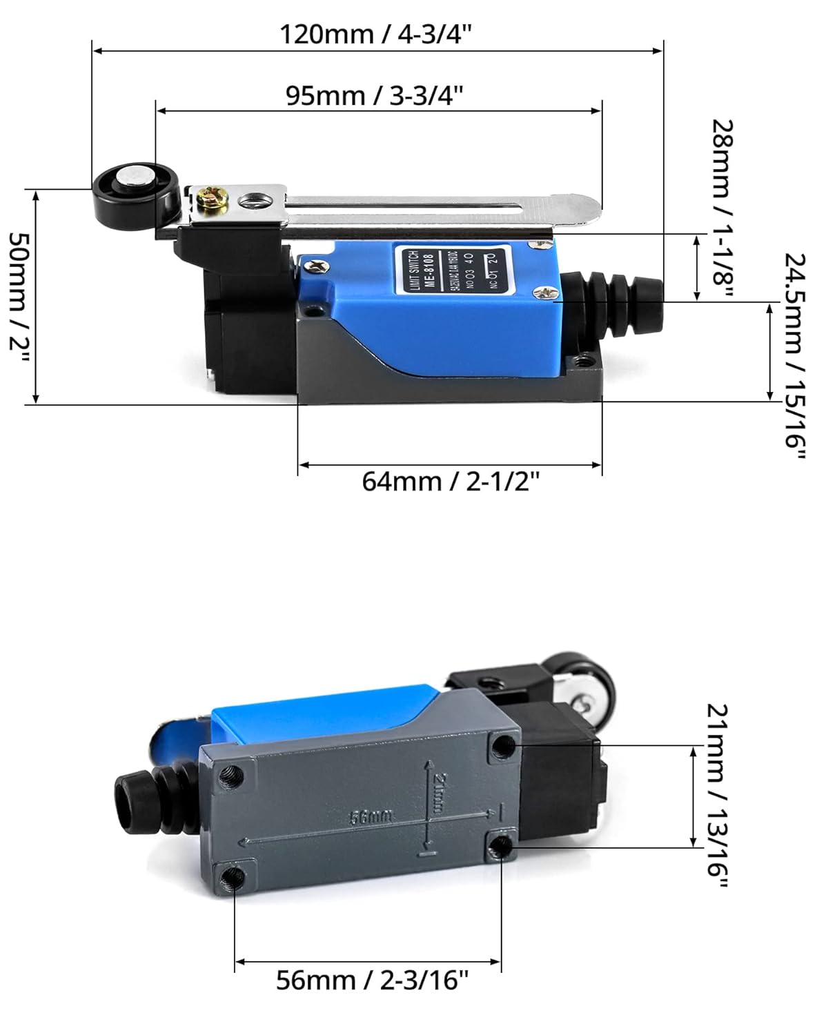 Limit Switch Me-8108 Interruptor De Limite Final De Carrera - Tecneu