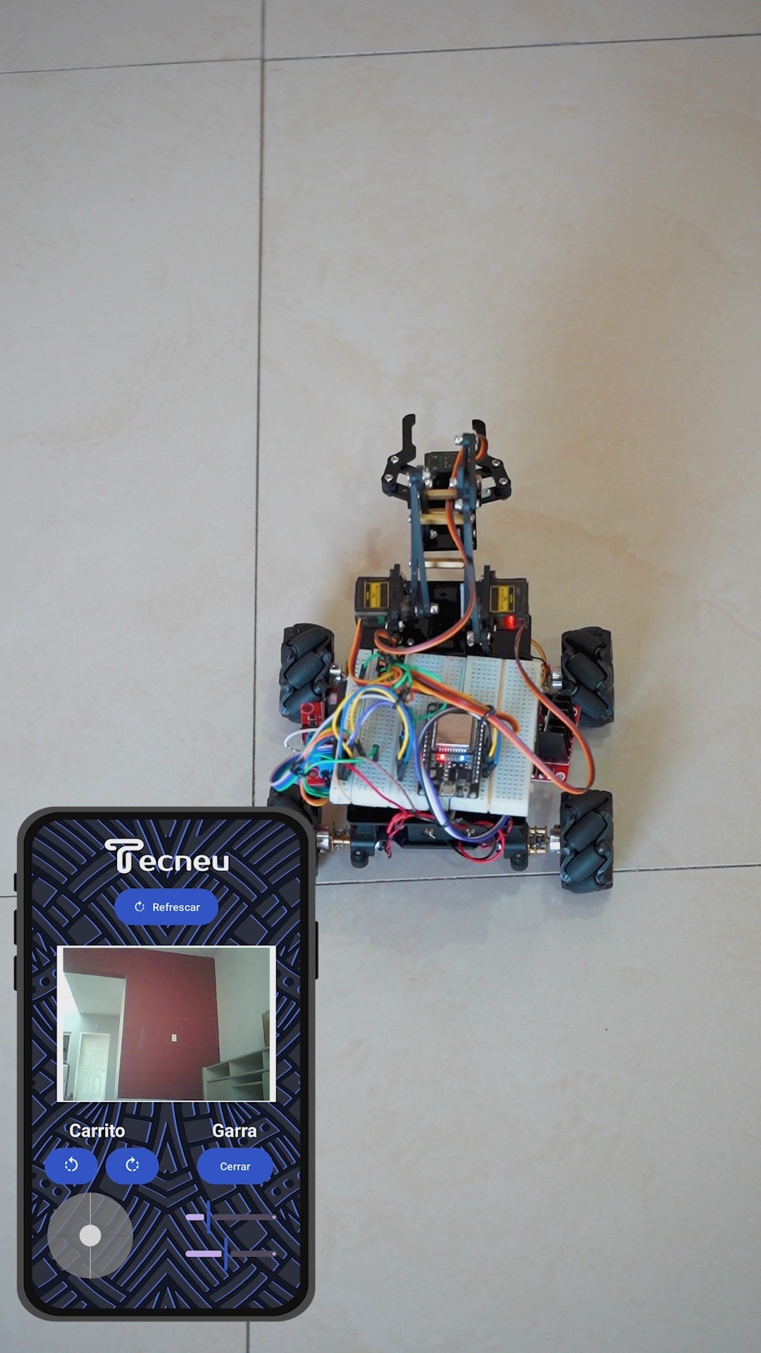 Carro Robótico Omnidireccional MECANUM Esp32-cam Con Brazo y APP ...