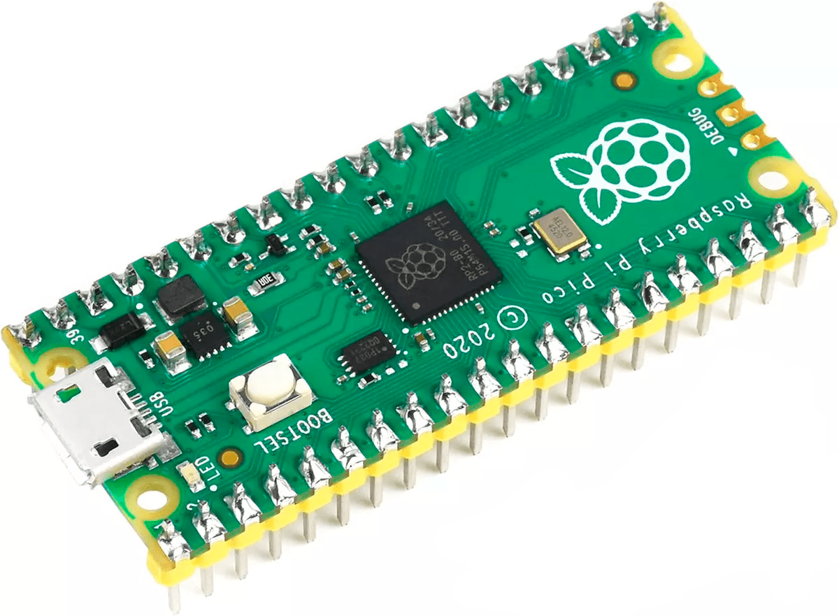 Raspberry Pi Pico micro USB pines soldados Dual-Core RP2040 - Tecneu